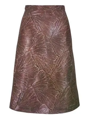 Akris Lace Skirt - Brown