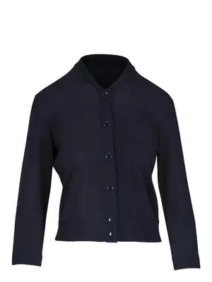 Dorothee Schumacher Pocket Button Knit Top - Blue