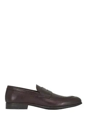 G. BROWN SHOES Round-toe Leather Loafers - Brown