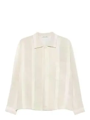 A KIND OF GUISE Rumba Striped Pocket Shirt - Neutrals