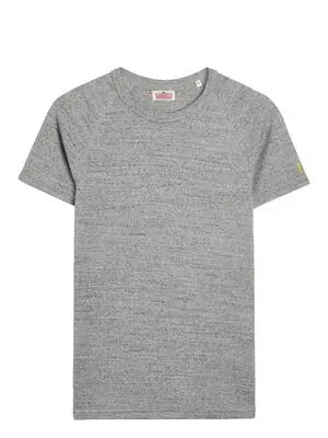 STRETCH FRAISE Ribbed Stretch-cotton T-shirt - Grey