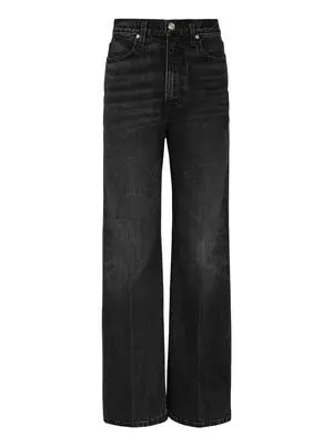 RÙADH High-rise Straight-leg Jeans - Black