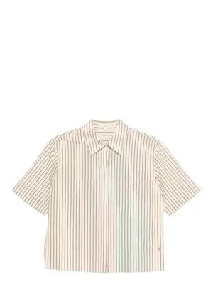 YERSE Striped Shirt With Chest Pocket