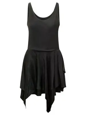 IRO PARIS Olyss Ruffled Asymmetric Dress - Black