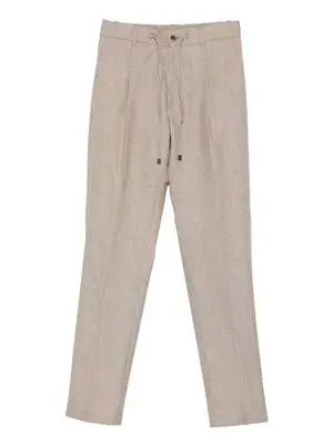 BERWICH Spiaggia Drawstring Trousers Neutrals