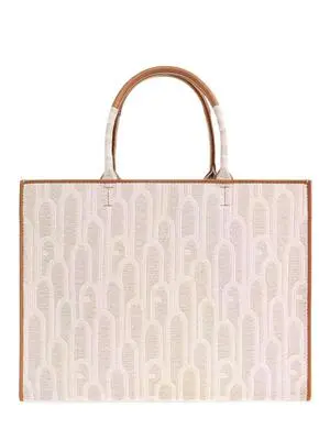 Furla Patterned Tote Bag - Neutrals