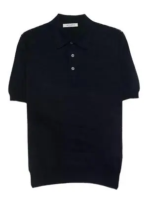 FILERIA Textured Button Polo Shirt - Blue