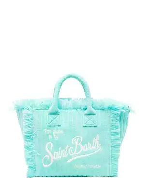 MC2 SAINT BARTH Fringe-detail Tote Bag - Blue