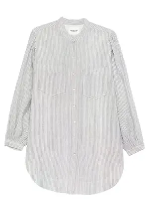 MARANT ETOILE Soyana Pocket Striped Dress - Blue