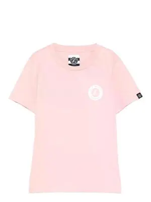 AGNES B. Logo-print Crewneck T-shirt - Pink
