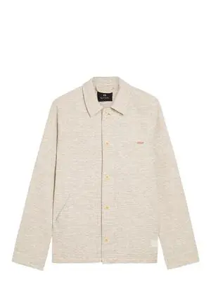 Paul Smith Woven Cotton-blend Overshirt - Ecru