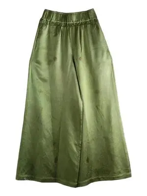 MUTEDANCE Silk Trousers - Green