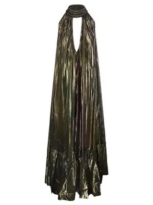 MES DEMOISELLES Lumon Beaded Maxi Dress - Metallic