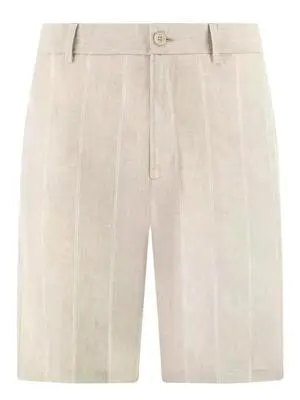 Boggi Milano Striped Bermuda Shorts - Neutrals