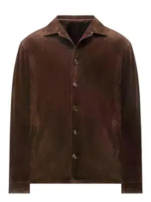 BRETT JOHNSON Button Front Jacket - Brown