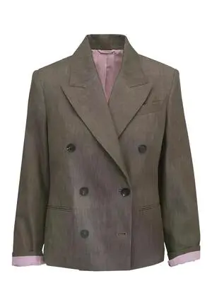 Brunello Cucinelli Double-breasted Jacket - Brown