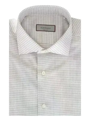 Canali Checkered Shirt - Neutrals
