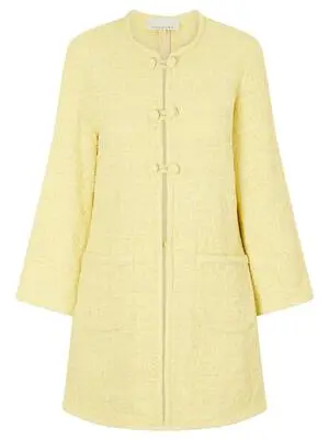 LIBEROWE Agnes Tweed Mini Dress - Yellow
