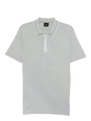 Paul Smith Ribbed Polo Shirt - Grey
