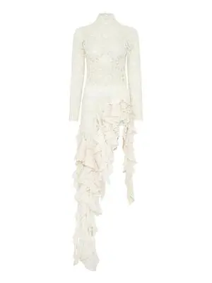 Gabriela Hearst Nimbus Crocheted Wool-cashmere Top - Ivory