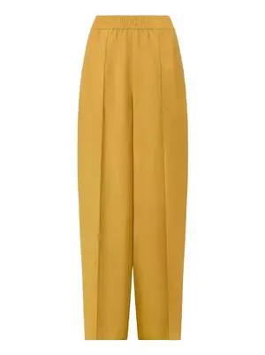 Fabiana Filippi Elasticated-waistband Pocket Trousers - Yellow