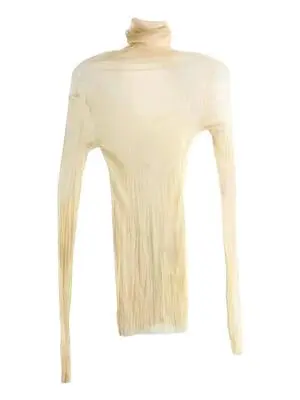 CORTANA Pleated Long-Sleeve Top