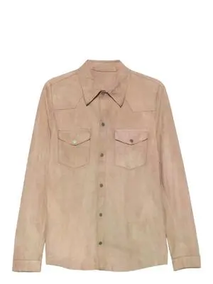 SALVATORE SANTORO Flap-pocket Shirt - Neutrals