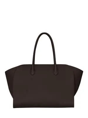 THE ROW Marlo 14 Tote Bag Walnut Shadow