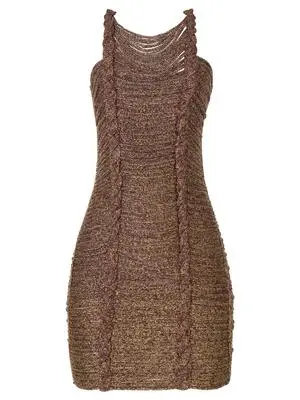 ANDREA ALMEIDA Andrea Almeida Sil Braided Cord Mini Dress