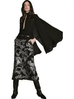 JOHANNA ORTIZ Cape Silk Top