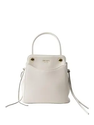 Prada Mini Leather Handbag - White