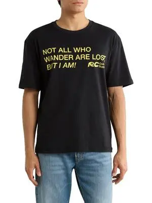 RC OUTDOOR SUPPLY Lost Graphic T-shirt - Black