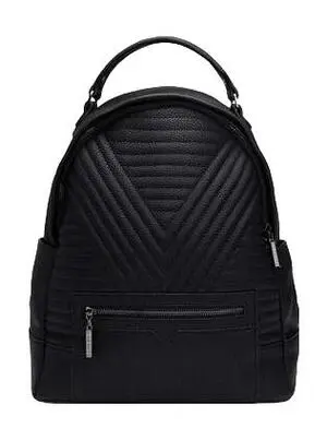 LABANTE LONDON Camberwell Quilted Vegan Backpack - Black
