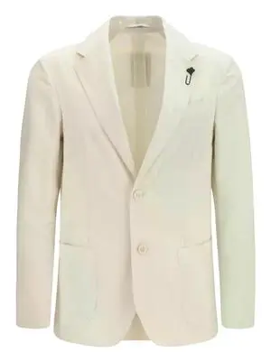 LARDINI Button Rieti Jacket - Neutrals