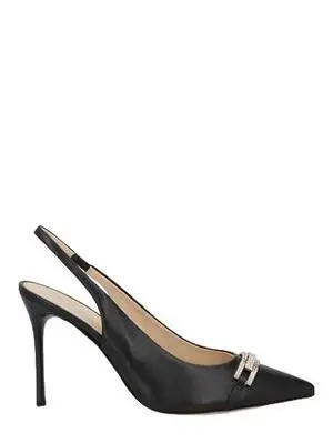 BALDININI Leather Slingback Pumps Black