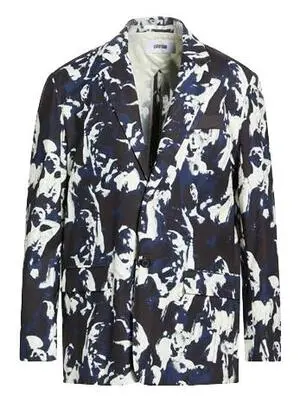GRIFONI Single-breasted Blazer - Blue