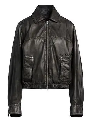 SWORD 6644 Leather Jacket - Grey