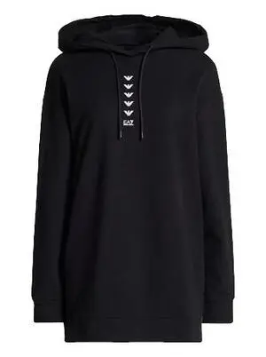 EA7 Cotton-elastane Fleece Sweatshirt - Black