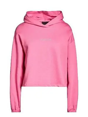 DISCLAIMER Hooded Sweatshirt With Logo Appliqués - Pink