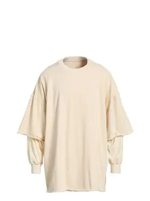Rick Owens Sweatshirt In Cotton - Ivory