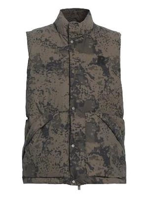 REPRESENT Khaki Nylon Puffer Vest Khaki