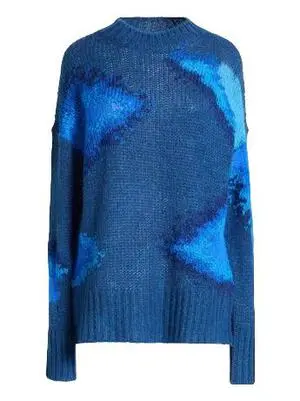 DONDUP Knitted Multicolor Sweater - Blue