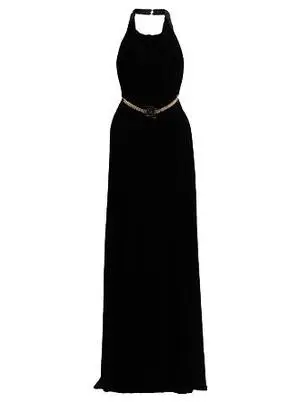 Elisabetta Franchi Red Carpet Maxi Dress - Black