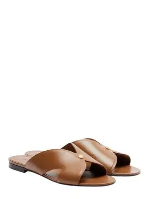 LORO PIANA Vera Leather Slides
