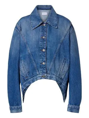 Givenchy Deconstructed Oversized Denim Jacket - Blue