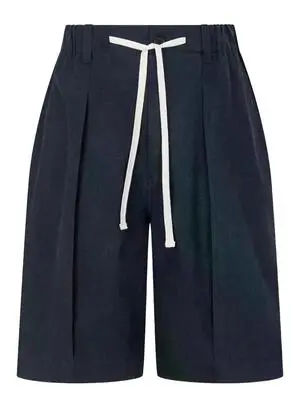 STUDIO TOMBOY Elastic Waist Shorts - Blue