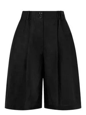 STUDIO TOMBOY Relaxed-fit Cotton Shorts - Black