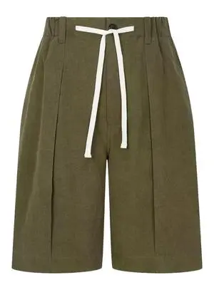 STUDIO TOMBOY Elastic Waist Shorts - Green