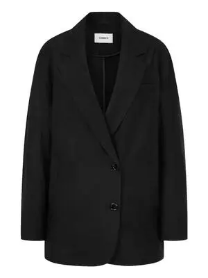 STUDIO TOMBOY Single-breasted Cotton Blazer - Black