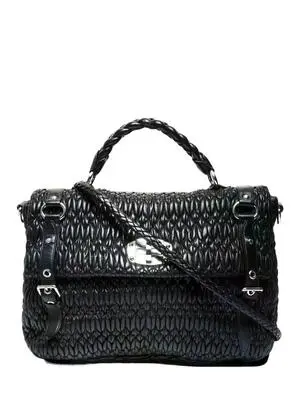 Miu Miu Matelassé 2way Shoulder Bag - Black